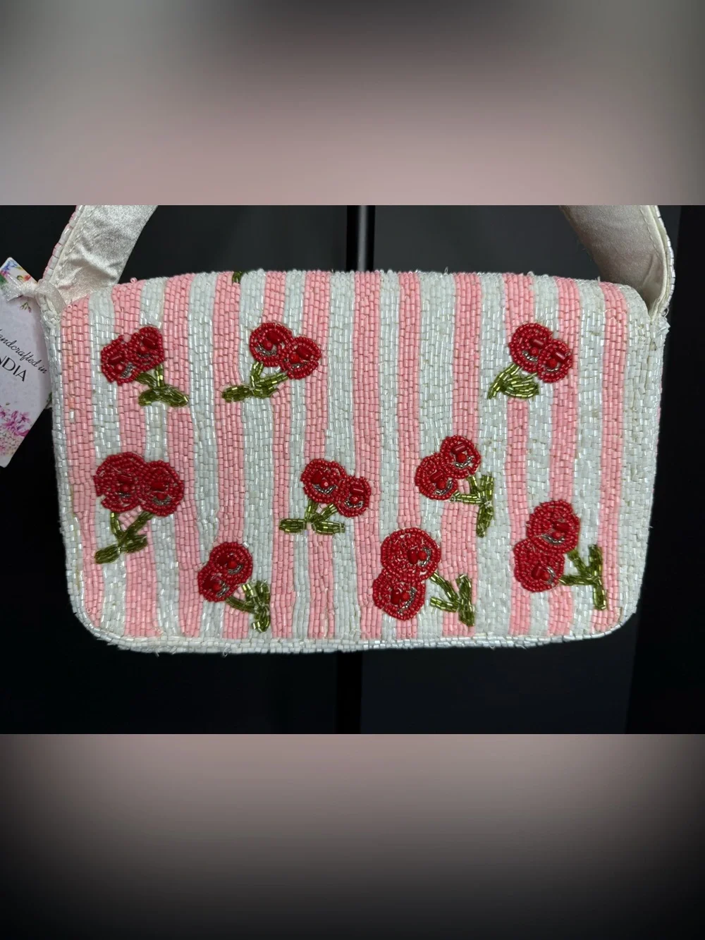 Bags | New Viral Beaded Purse Bag Made In India Summer Resort Novelty ...